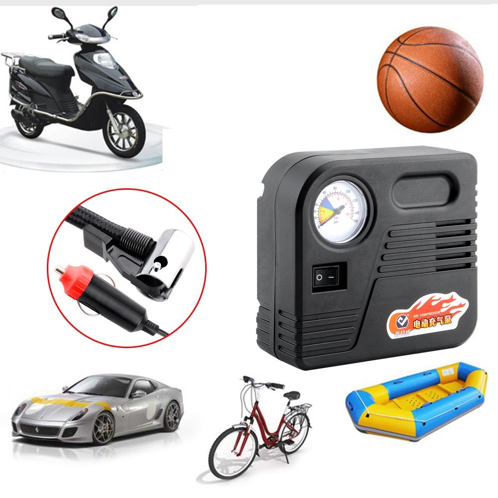 Elektrische Auto Reifen Luftpumpe Kompressor Pumpen für Fahrrad KFZ ...