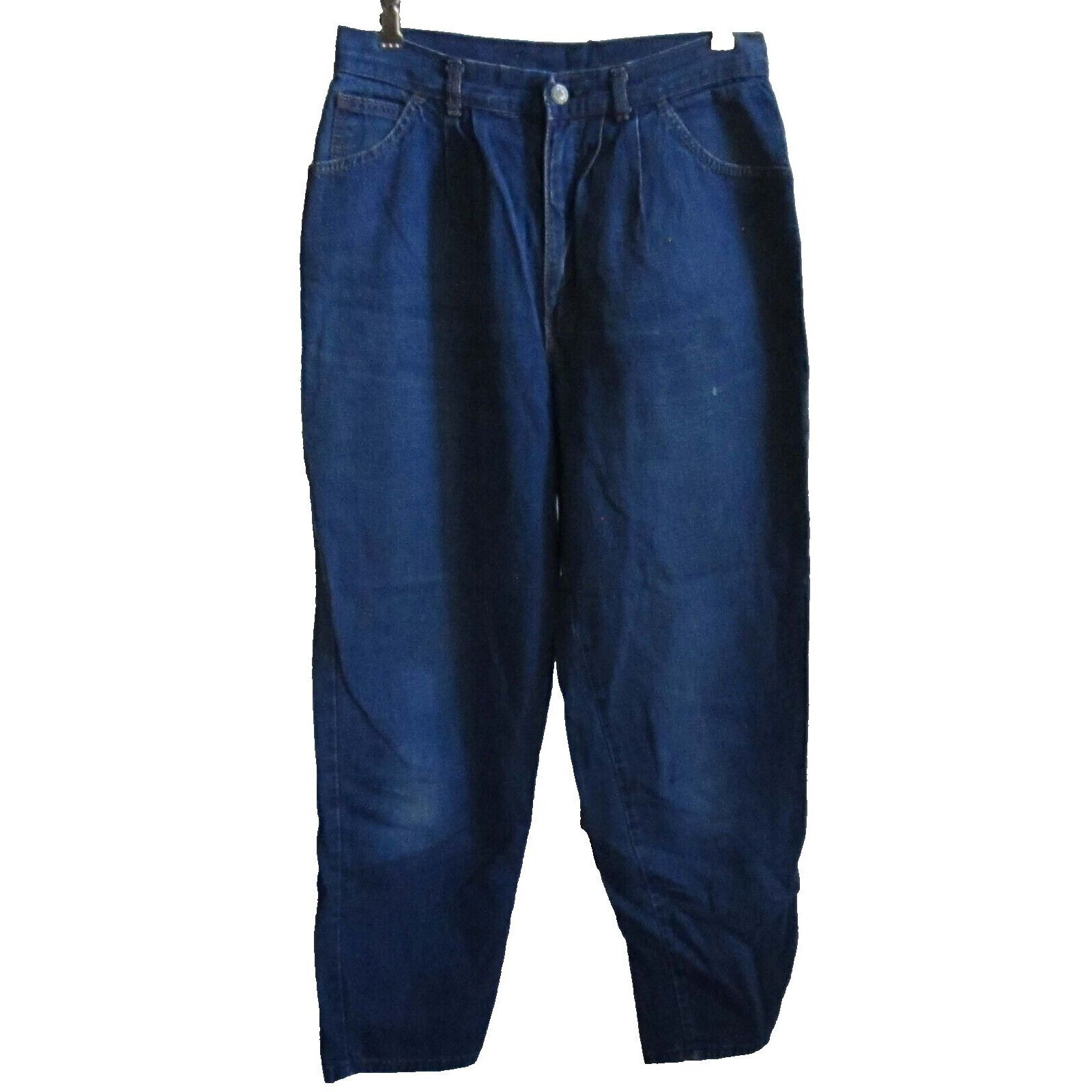 12 29x29 Vtg 80s MOM Jeans FLAPPY COTTAGE RAW INDIGO … - Gem