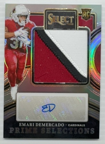 2023 Select Emari Demarcado Prime Selections Silver Prizm Patch Auto RC ...
