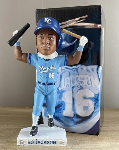 BO JACKSON Kansas City Royals Charities SGA Broken Bat Nodder ...