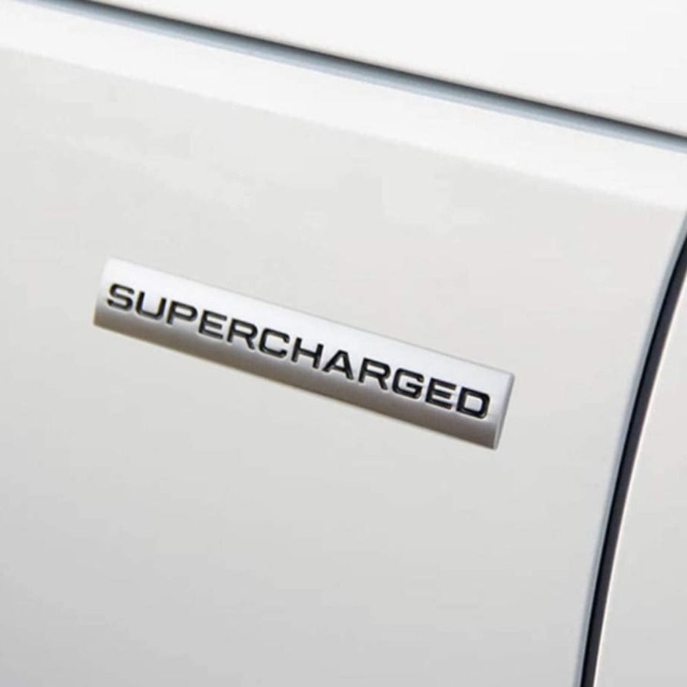 2pcs Supercharged Logo Auto Badge Rear Trunk Sticker | eBay