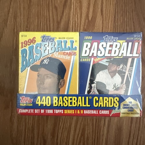 1996 Topps Baseball Complete Set 440 Card Factory Sealed Series 1 & 2 ...