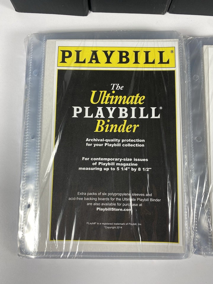 Lot Of Over 90 Playbill Programs with Binders | eBay