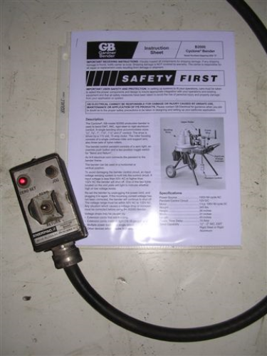 GB ENERPAC CYCLONE B2000 CONDUIT BENDER GREENLEE 555 854 855 PVC COATED ...