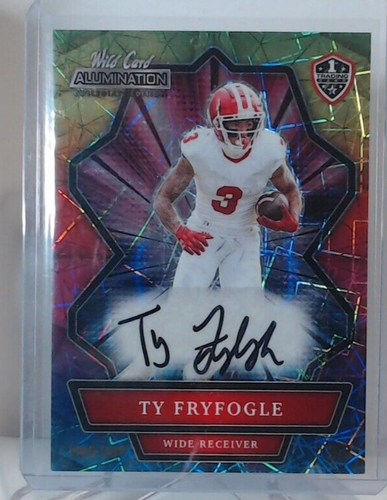 2021 WILD CARD ALUMINATION TY FRYFOGLE RAINBOW HOLO LUX ROOKIE AUTO 3/3 ...