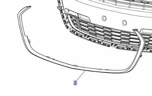 Genuine Holden New Front Lower Grille Surround VF Series 2 Commodore ...