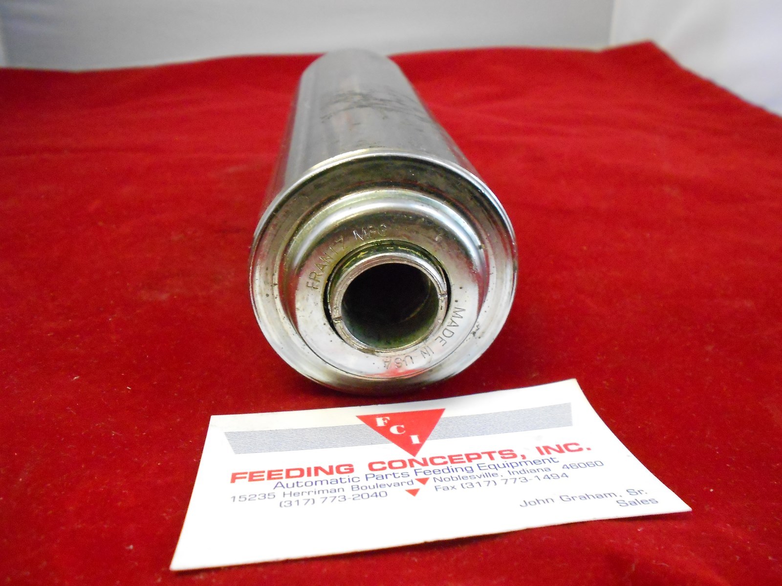FRANTZ MFG. CONVEYOR ROLLER 2.5" OD X 8" HEX SHAFT ! BRAND NEW!! 8-3/4 ...
