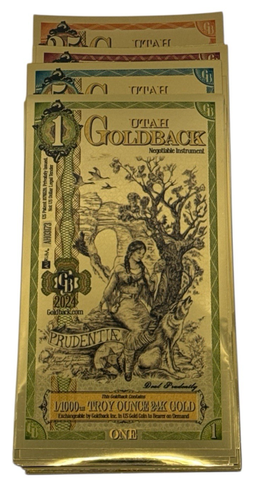 Utah "Makin' Change" Goldback Bundle (100 Assorted Goldbacks & Sleeve ...