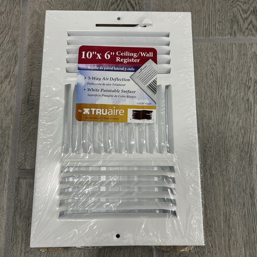 TRUAIRE C123M 10" X 6" SUPPLY AIR GRILLE REGISTER HEAT/AC | eBay