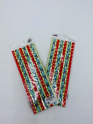 Disney Parks Straws Paper Vintage Cherry Mickey Minnie Floral Set of 24 ...