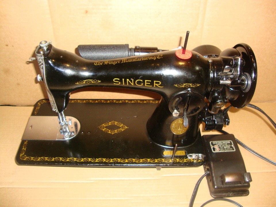WWII SINGER SEWING MACHINE Model 15-91, SERVICED, #AG373626 | eBay