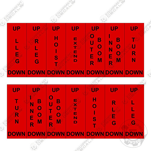 Fits IMT Crane Lever Decals (Set of 2) | eBay