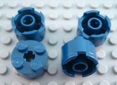 LEGO Lot of 4 Dark Blue 2x2 Round Brick Pieces | eBay