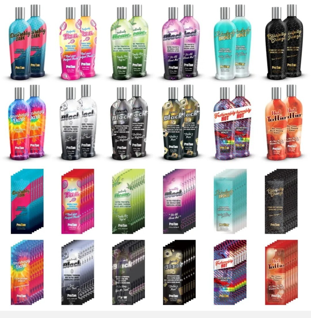 Pro Tan Incredible Sunbed Tanning Lotion Salon Package Deal 72 Free ...
