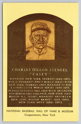Charles "Casey" Stengel, Baseball Hall of Fame HOF, Cooperstown NY ...