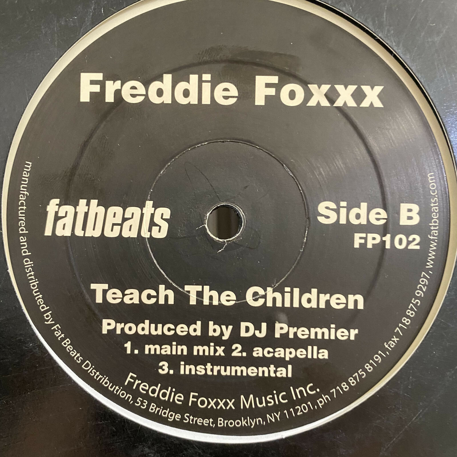 FREDDIE FOXXX / BUMPY KNUCKLES - TURN UP THE MIC (12") 2004!! NAS + DJ ...