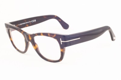 Tom Ford 5040 052 Havana / Blue Block Eyeglasses TF5040 B 052 52mm | eBay