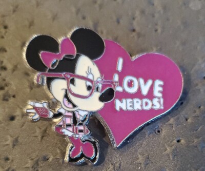 Disney Trading Pin - Nerds Rock! Minnie Mouse I Love Nerds | eBay