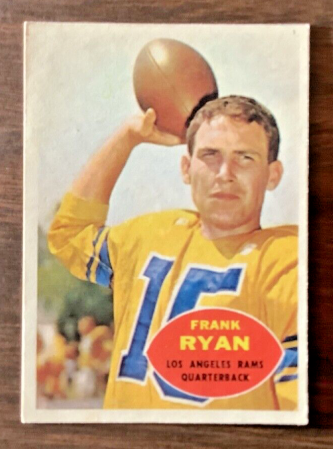 1960 Topps #62 Frank Ryan Rams RC-Great Gift Sport Cards -Nice Sharp ...