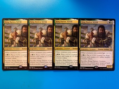 MTG 4x King Darien XLVIII # 204 Dominaria United Magic the Gathering x4 ...