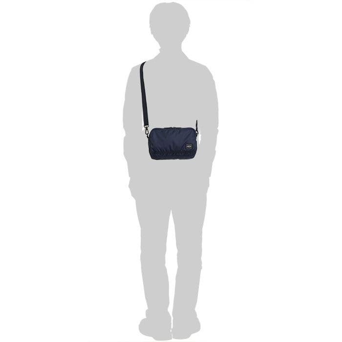 Yoshida Bag PORTER FLASH Shoulder Bag Navy 689-05940 W230xH150xD60mm Zip Closure | eBay