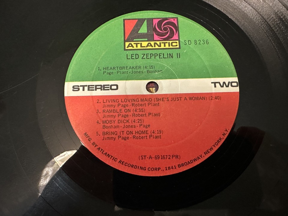 RARE LED ZEPPELIN II ORIGINAL 1969 FIRST PRESSING Near Mint | eBay