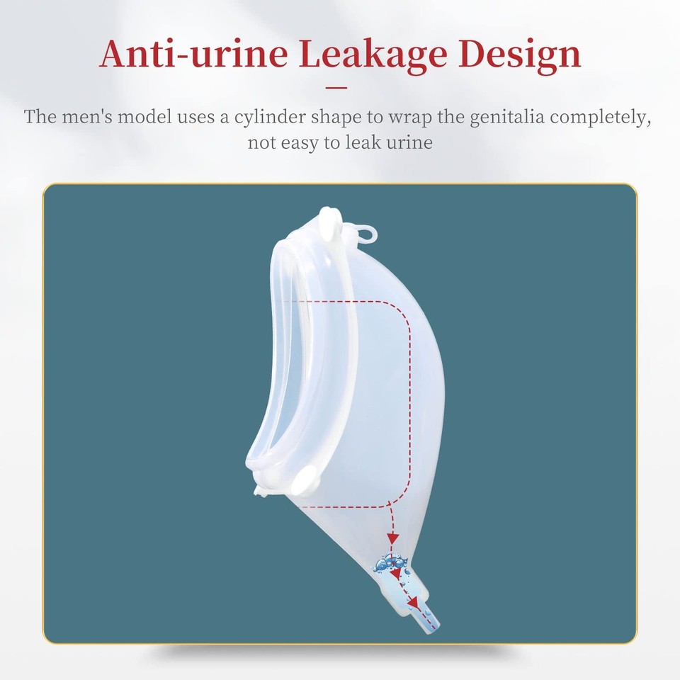 Wearable Urinal for Men,Protable Male Urine Collection Bag，Reusable ...