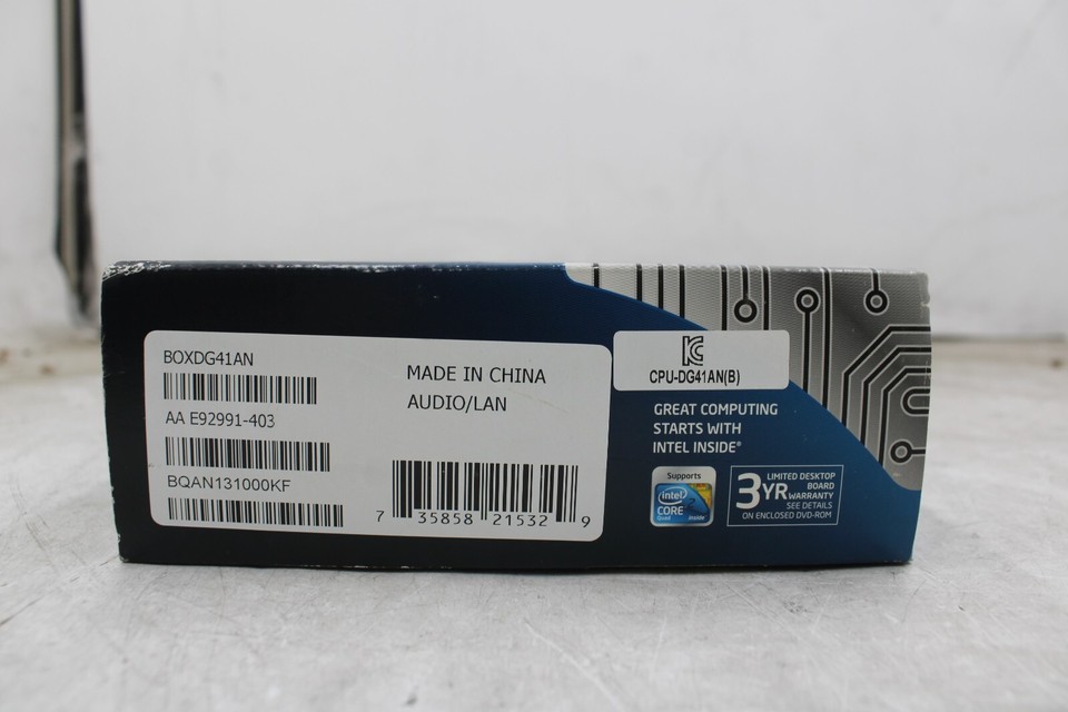 Intel DG41AN Desktop Motherboard LGA775 DDR3 Mini ITX with IO Shield New | eBay