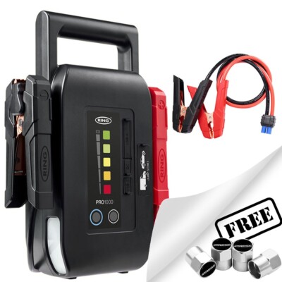Ring 12v 1000A Pro Lithium Portable Car Battery Jump Starter Power Pack ...