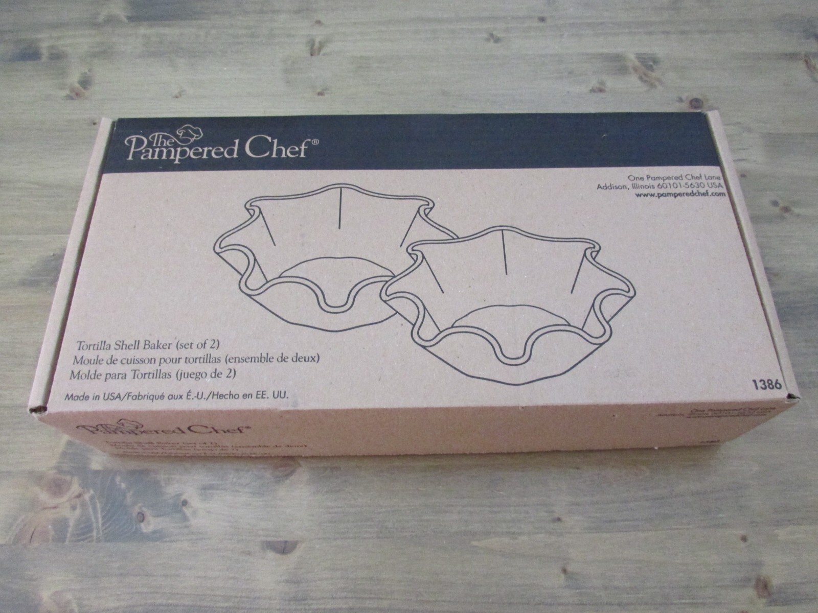 Pampered Chef 1386 Tortilla Shell Baker 8x3 Inches Set of 2 Cond for ...