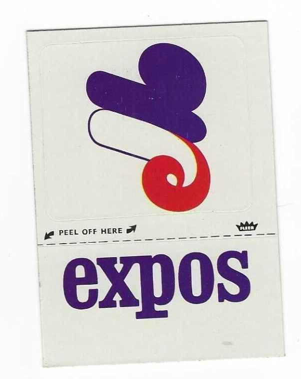 FLEER MONTREAL EXPOS LOGO STICKER B | eBay