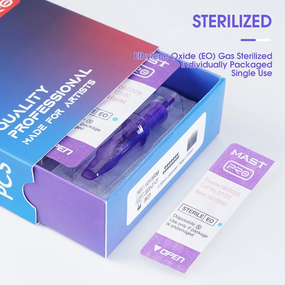20pcs M Disposable Tattoo Cartridges Needles Sterilized Magnum ...
