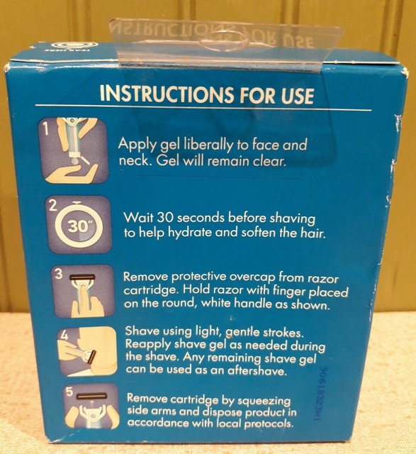 Gillette Treo Razor and Shave GEL 0.37 FL Oz 4pk X 10 Boxes for sale ...