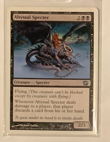 Abyssal Specter Eighth 8th Edition 117/350 MTG Magic The Gathering | eBay