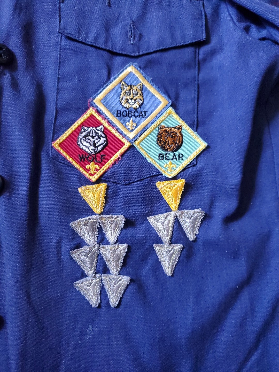 Boy Scouts BSA Official Youth Shirt Size M 10-12 Blue Cub Scout Uniform ...