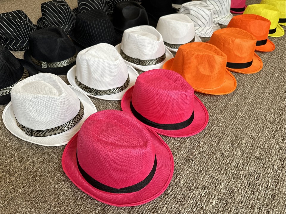 Unisex Felt Party Fedora Hats. (Choose what hats you want!) | eBay