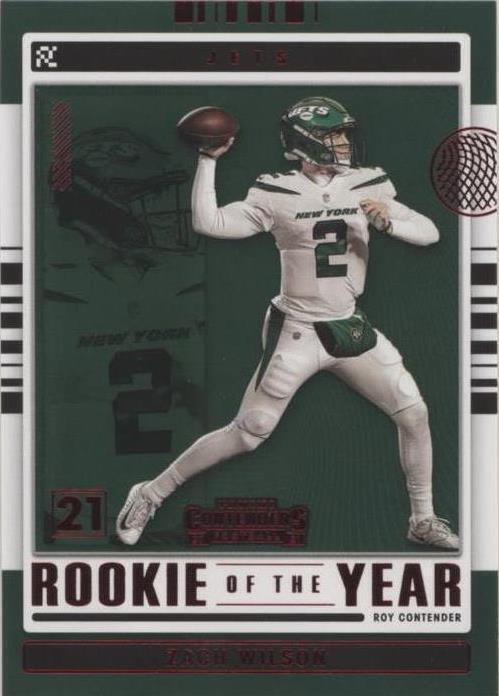 2021 Panini Contenders - Rookie of the Year Contenders Zach Wilson #ROY ...