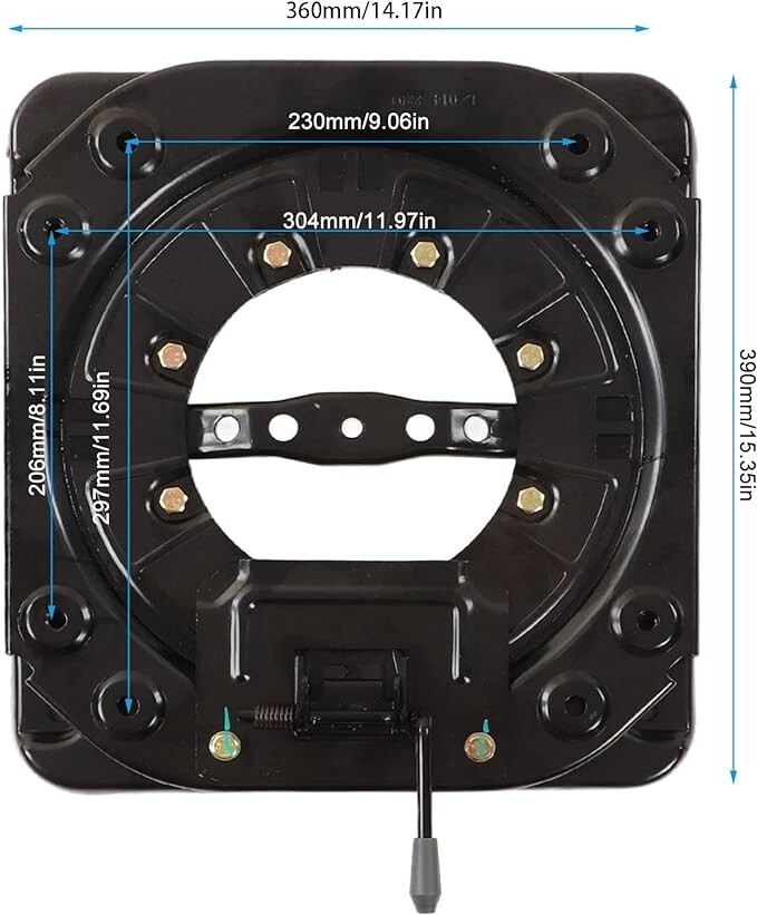 A piar RV Swivel 360° Rotatable Seat Swivel Base for Chair Swivel Plate ...