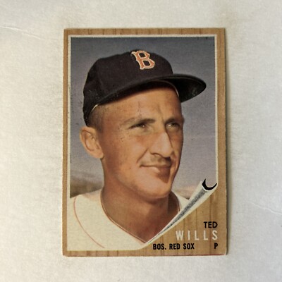1962 Topps Baseball Ted Wills Boston Red Sox Card #444 | eBay
