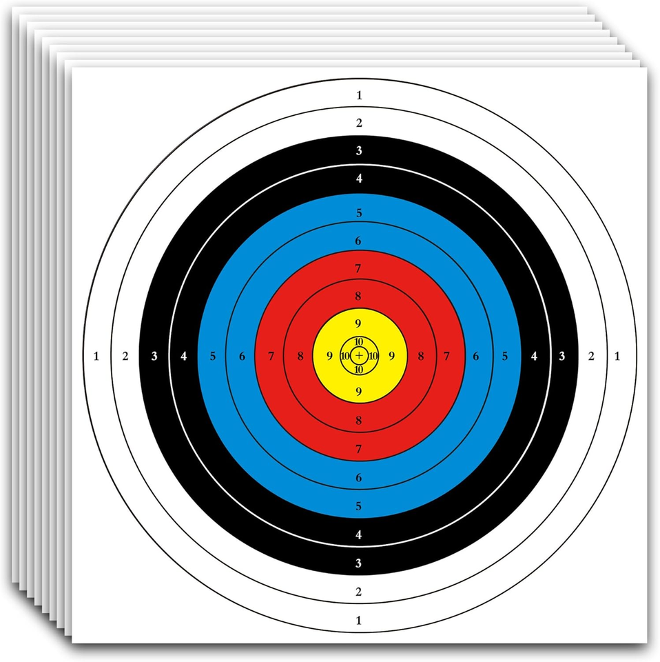 Archery Targets Paper, 20Pcs/50Pcs Bow and Arrow Targets for Hunting ...