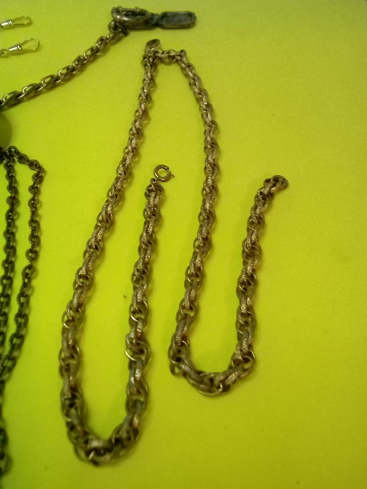 Vintage Pocket Watch Lot, Fobs, Chains | eBay