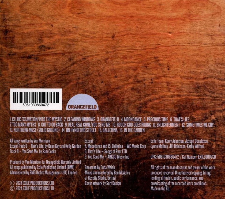 VAN MORRISON LIVE AT ORANGEFIELD NEW CD 5061030860472| eBay