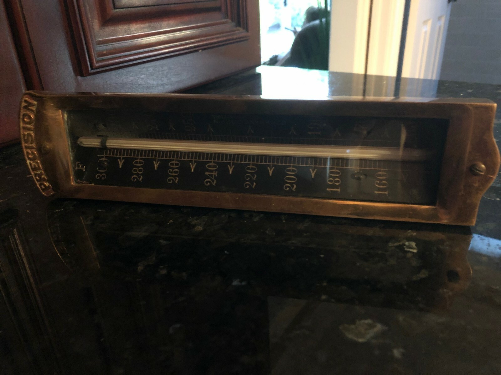 Antique Cochrane Thermometer Co. Phila Penna Brass Industrial Steampunk ...