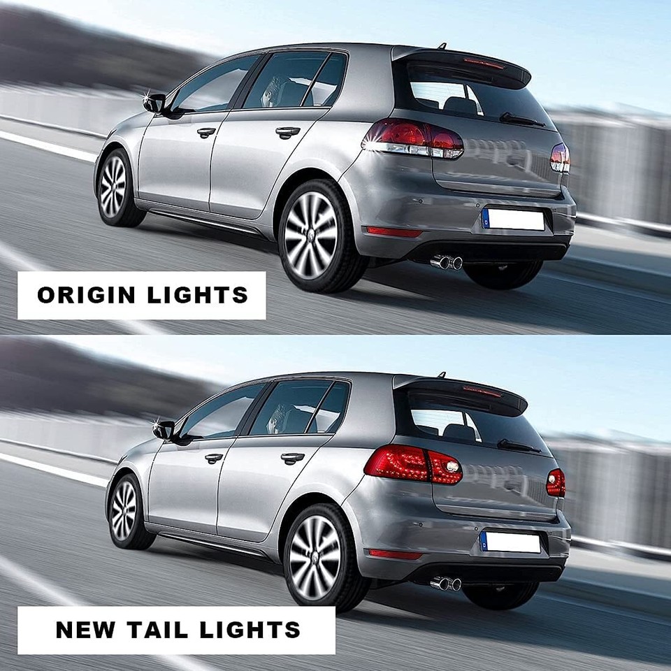 LED Tail Lights For 2006-2009 Volkswagen VW GTI Rabbit Golf MK5 Rear ...