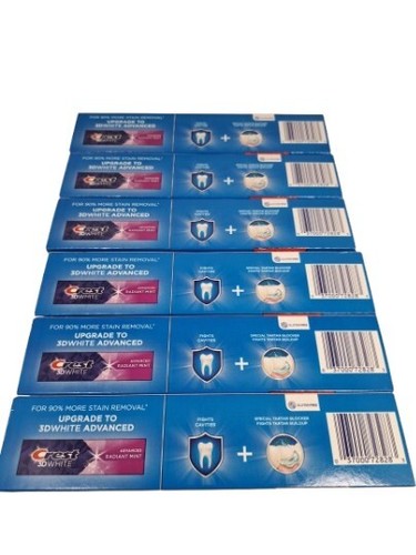 6 Pk Crest Tartar Protection Whitening Toothpaste 8.2oz x 6 Cool Mint ...