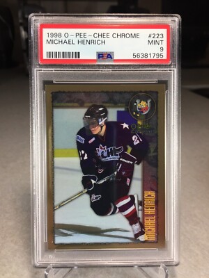 1998 O-Pee-Chee Chrome Michael Henrich #223 - PSA 9 - POP 3 (none ...