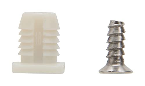 Silverline 8mm Plastic Hinge Dowel Inserts with Screws 50 Pcs | eBay