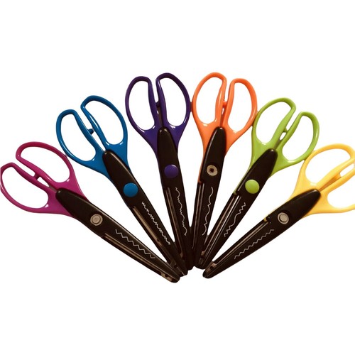 6 Colorful Decorative Edge Scissors Craft Scrapbooking | eBay