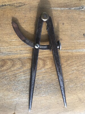 Antique Steel Winged Compass/Caliper, 6" | eBay