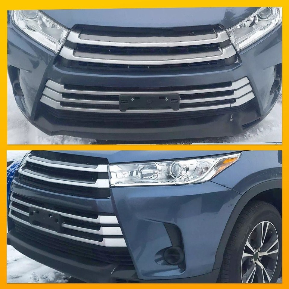 For 17-2019 Toyota Highlander Front License Plate Bracket w/ Mounting ...